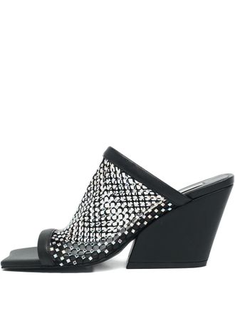 Stella McCartney mules à ornements en cristal 100 mm (2024) - Noir