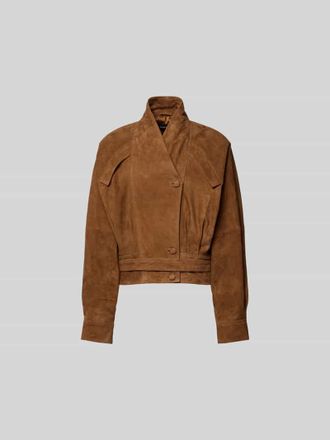Rotate Lederjacke aus echtem Ziegenleder
