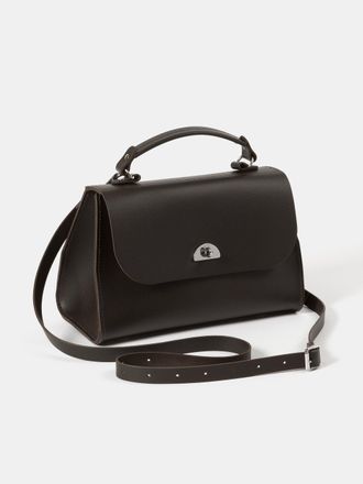 The Cambridge Satchel Company The Daisy - Dark Brown Saffiano