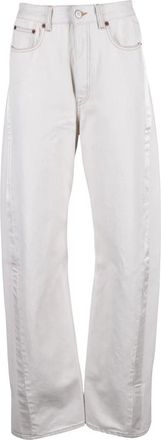 Maison Margiela Femme, Jeans, Blanc, Taille: W27 Baggy Jeans