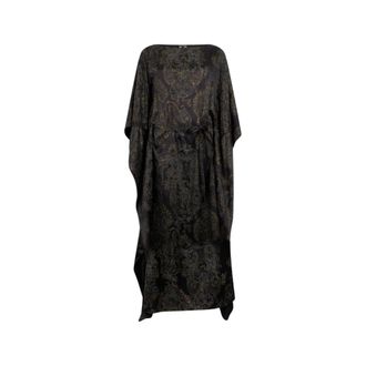 Roberto Cavalli Ornamental Print Dress - - Dresses - Damen - Schwarzk - XL