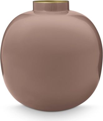 Pip Studio Metall Vase Braun 23cm