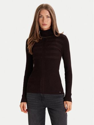 Morgan Rollkragenpullover 132-MENTOS.M Braun Slim Fit