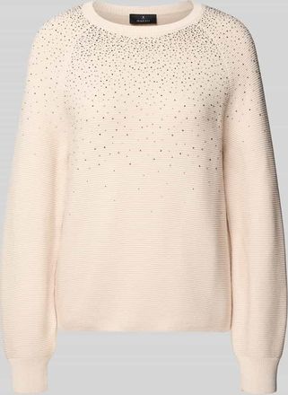 Monari Strickpullover mit Schmucksteinen