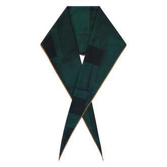 Ermenegildo Zegna Homme, Accessoires, Vert, Taille: ONE Size Pointed Profile Scarf