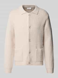 Lindbergh Relaxed Fit Strickjacke aus elastischem Baumwoll-Mix
