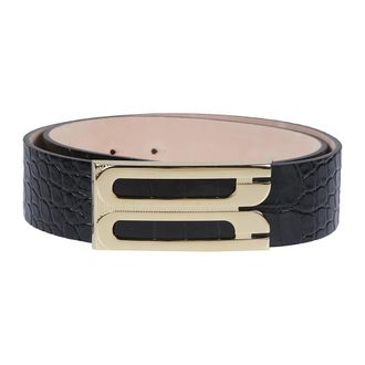 Victoria Beckham Jumbo Frame G&uuml;rtel - - Accessories - Damen - Schwarzk - 70 CM