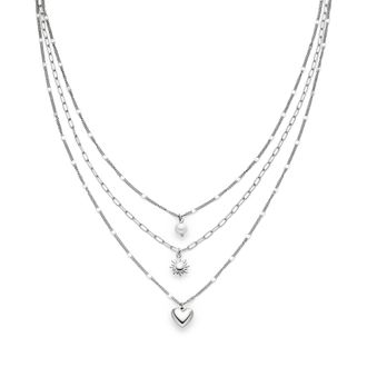 s.Oliver Necklace - Elegante Halskette aus poliertem Edelstahl - Silber - Gliederkette 55 cm - wasserfest & hautfreundlich