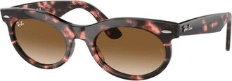 Ray-Ban unisex, Accessoires, Brun, Taille: 50 MM Wayfarer Oval