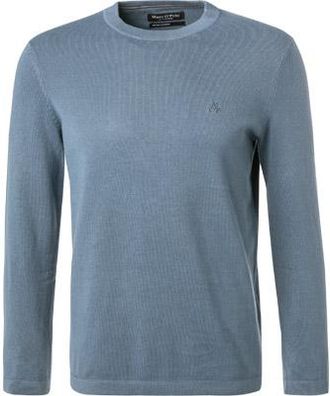 Marc O'Polo Herren Pullover blau unifarben