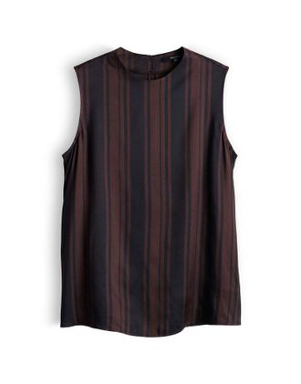 someday Blusentop Zemila aus Satin mit Streifenmuster
