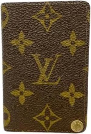 Louis Vuitton unisex, Pre-owned, Brun, Taille: ONE Size Portefeuille en tissu vintage Pre-owned