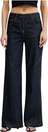 Blugirl Jean Large Jambe - Femme - Jeans - Bleu - Taille: W28
