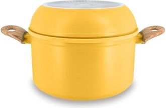 Menastyl Cuisson Batterie de Cuisine Empilable - Gamme The Super Ball - 98% dAluminium Recycl&eacute; - Compact - Rev&ecirc;tement C&eacute;ramique Antiadh&eacute;sif - Tous Feux dont Induction 