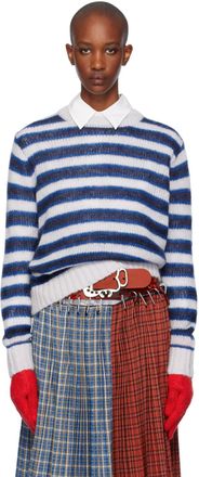 Charles Jeffrey Loverboy Red & Blue Slash Stripe Sweater desde 390,00 ...
