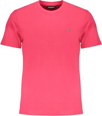 Napapijri Kurz&auml;rmeliges T-Shirt - - Tops - Herren - Rosa - L