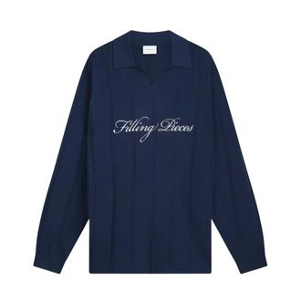 Filling Pieces Knit Football Jersey - - Knitwear - Herren - Blau - L