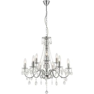 Globo Lighting H&auml;ngeleuchte - William - chrome - metall - &oslash; 63cm - E14 - - Globo