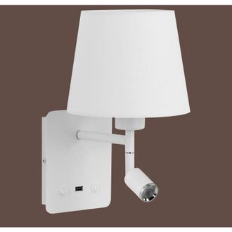 Millumine Millumine - Applique Tête De Lit Blanche Lampe Et Liseuse Room2 Usb