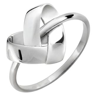 Edenly Origami Herz Ring - 750er Wei&szlig;gold (18 Karat)