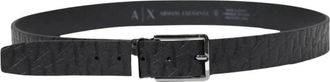 A|X Armani Exchange Homme, Accessoires, Noir, Taille: 115 CM Ceintures noires pour hommes