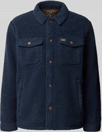 Superdry Regular Fit Hemdjacke aus Fleece