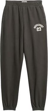 Superdry Athletic Essentials Boyfriend Pantalon de jogging pour femme, Noir Bison, 36