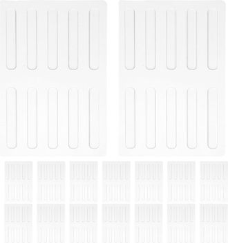 SOLUSTRE 50 St&uuml;ck Transparente Selbstklebende PU Sto&szlig;d&auml;mpfer f&uuml;r Schrankt&uuml;ren M&ouml;belpuffer mit Antikollisionsschutz Kantenschutz f&uuml;r K&uuml;che Schlafzimmer und Kind