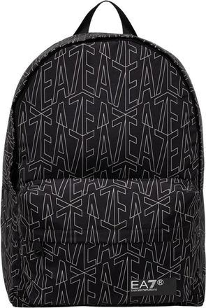 Emporio Armani Rucksack mit Grafikdruck - - Bags - unisex - Schwarzk - ONE SIZE