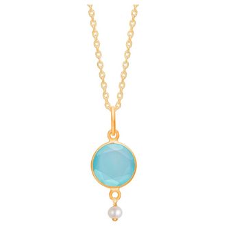Frk. Lisberg Femme, Accessoires, Jaune, Taille: S Collier avec Pendentif Classique