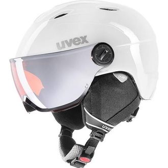 Uvex Kinder Helm Kinder Visierhelm Junior Visor Pro Titanium-Lime 46-52 cm