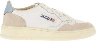 Autry Low-Top Sneaker - Medalist Low - Leather And Suede Trainers - Gr. 36 (EU) - in Beige - f&uuml;r Damen