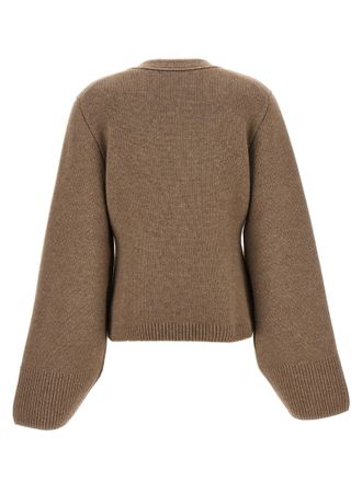 Khaite Womens Brown Cashmere Cardigan Clothing
