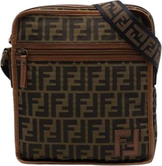 Fendi Sac bandouli&egrave;re en toile Pre-owned - Femme - Pre-owned - Brun - Taille: ONE Size