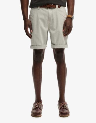 Superdry Short chino fonctionnel - Gris argent&eacute; ville