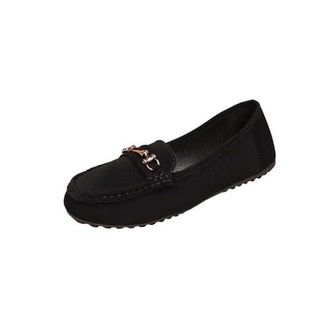 Generic Mocassins pour femme, coupe large, confortables, couleur unie, tendance, l&eacute;gers, classiques, &agrave; enfiler, chaussures d&eacute;contract&eacute;es, travail, magasinage,