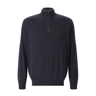 Paul & Shark Homme, Pulls, Bleu, Taille: L Zip Turtleneck