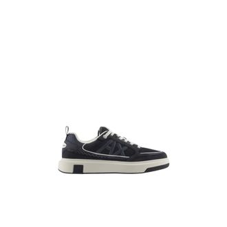 A|X Armani Exchange Mesh Sneaker mit Logo - - Shoes - Herren - Blau - 44 EU