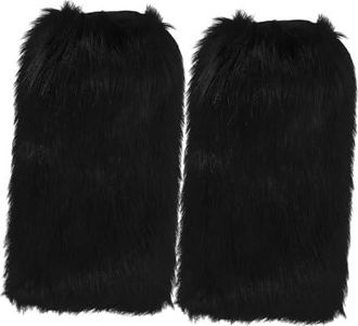 BESPORTBLE Jambi&egrave;res Fausse Fourrure Longues pour Femmes Gu&ecirc;tres Chaudes et Peluche Accessoire Mode Hiver Confortable et