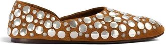 Khaite Femme, Chaussures, Brun, Taille: 38 EU Jane Flat with Studs