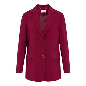 Fracomina Blazer Longline Oversize - Femme - Vestes - Rouge - Taille: 42 FR