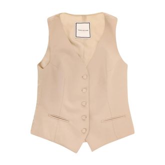Tagliatore Wollweste - - Jackets - Damen - Beige - XS