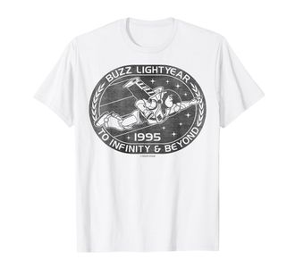 Disney Pixar Toy Story Buzz Lightyear Black And White 1995 T-Shirt
