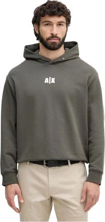 A|X Armani Exchange Homme, Sweatshirts et sweats &agrave; capuche, Vert, Taille: XL SweaT-shirt &agrave; capuche