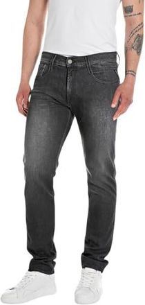 Replay Homme Anbass Slim-Fit mit Power Stretch Jeans, Dark Grey 097, 36W / 30L