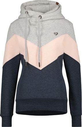 Alife And Kickin and Kickin Damen StellaAK A Sweatshirt Damensweatshirt Hoodie Kapuzensweatshirt Pullover Sweater XS-XXL, Marine Melange, S, 32006-2202