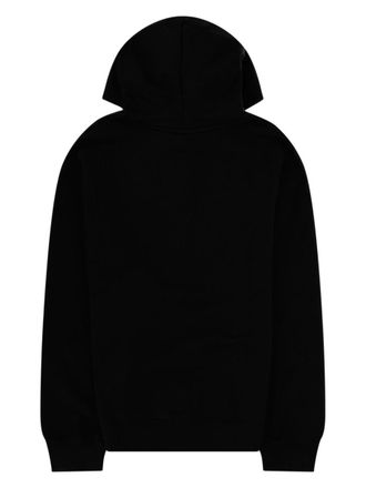 Maison Kitsun&eacute; Logo-Embroidered Organic Cotton Sweatshirt - Black