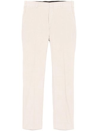 Brioni pantalon de costume à coupe courte - Blanc