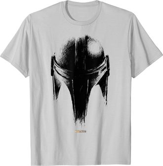 Star Wars The Mandalorian Helmet Sketch T-Shirt