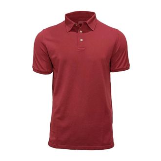 Fedeli Rotes Pimento Kurzarm-Poloshirt - - Tops - Herren - Rot - M
